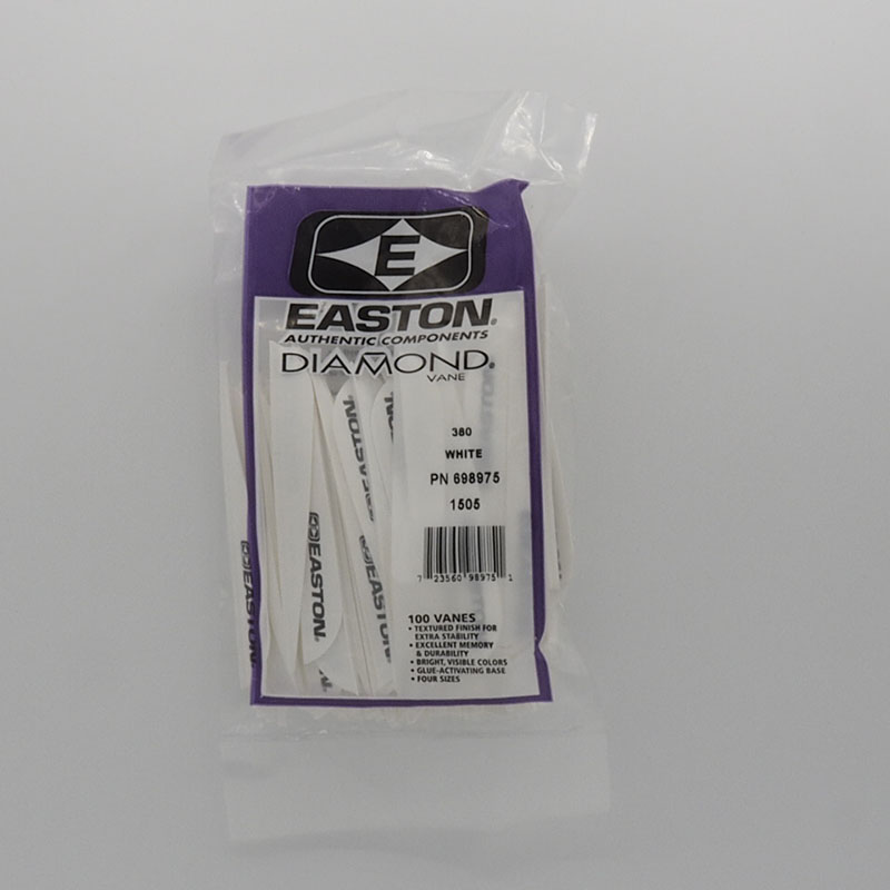 Easton Vanes Diamond 380 - Custom arrow vanes white