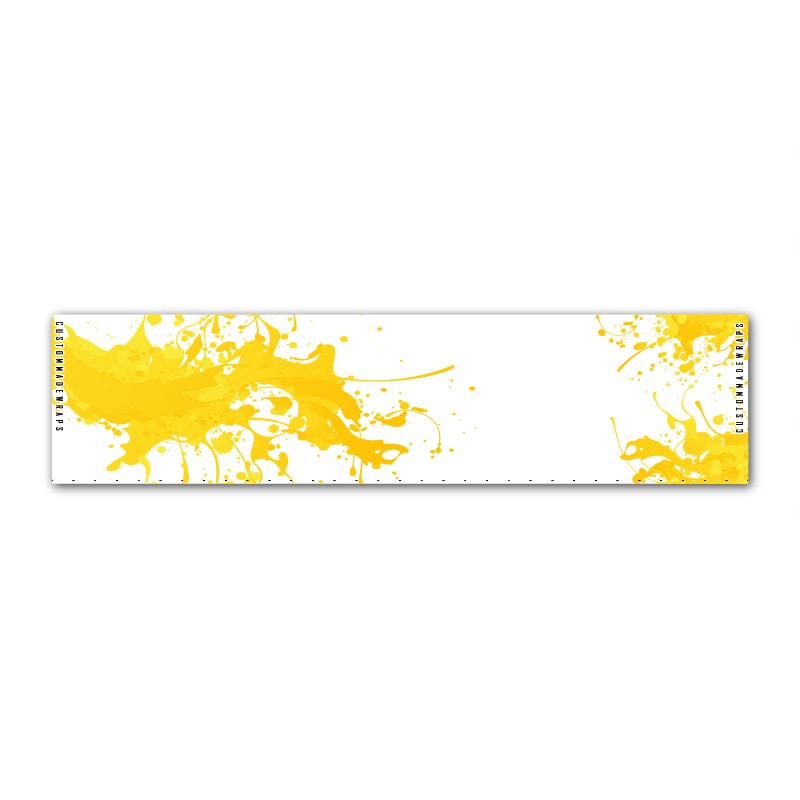 Splash Yellow wrap - CustomMadeWraps.com
